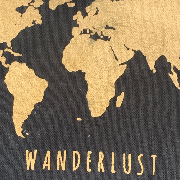 Bags | Wanderlust World Map Carryall Perfect Little Bag | Poshmark